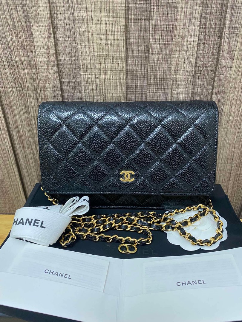 Chanel WOC Caviar Ghw Microchip, Luxury, Bags & Wallets on Carousell