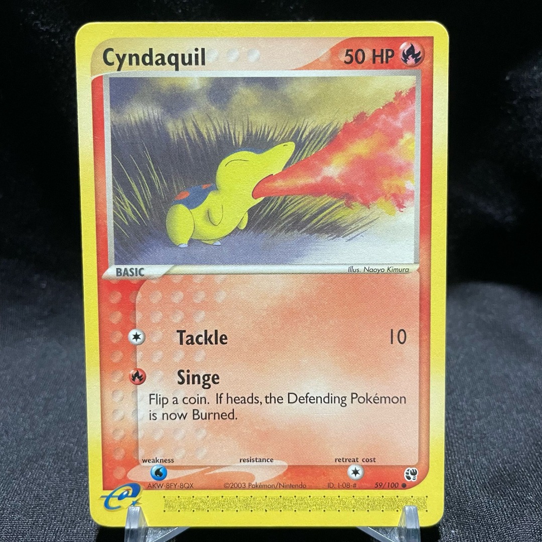Cyndaquil 59/100 2003 sandstorm pokemon tcg cute pokemon cards, Hobbies ...
