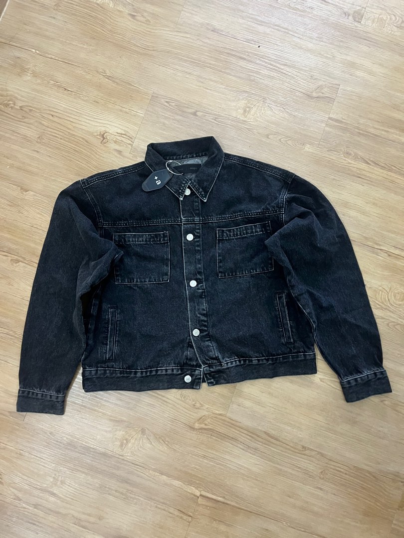 Denim Jacket SVG x Aegis, Men's Fashion, Activewear on Carousell