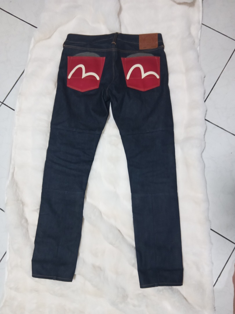 evisu 32 i 2x selvedge, Men's Fashion, Bottoms, Jeans on Carousell