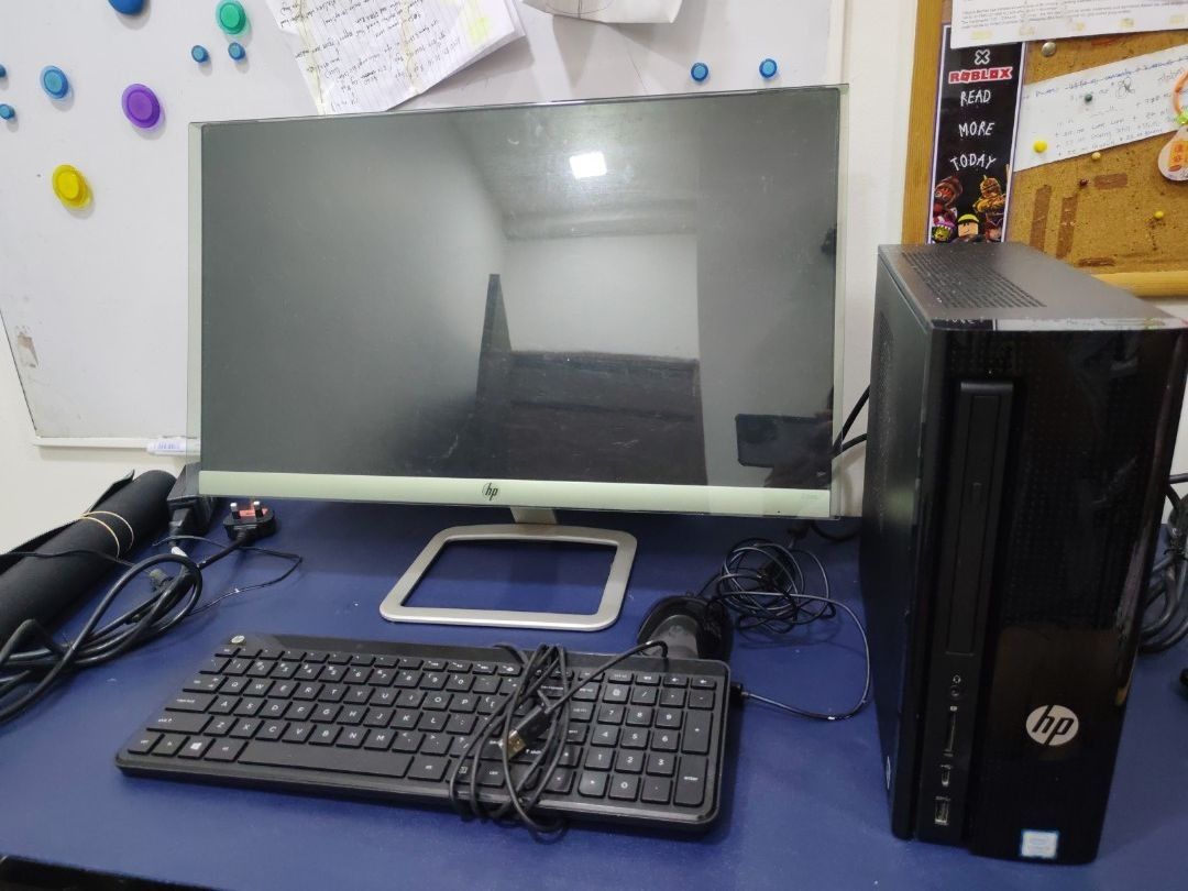 Full set HP deskstop, Computers & Tech, Desktops on Carousell