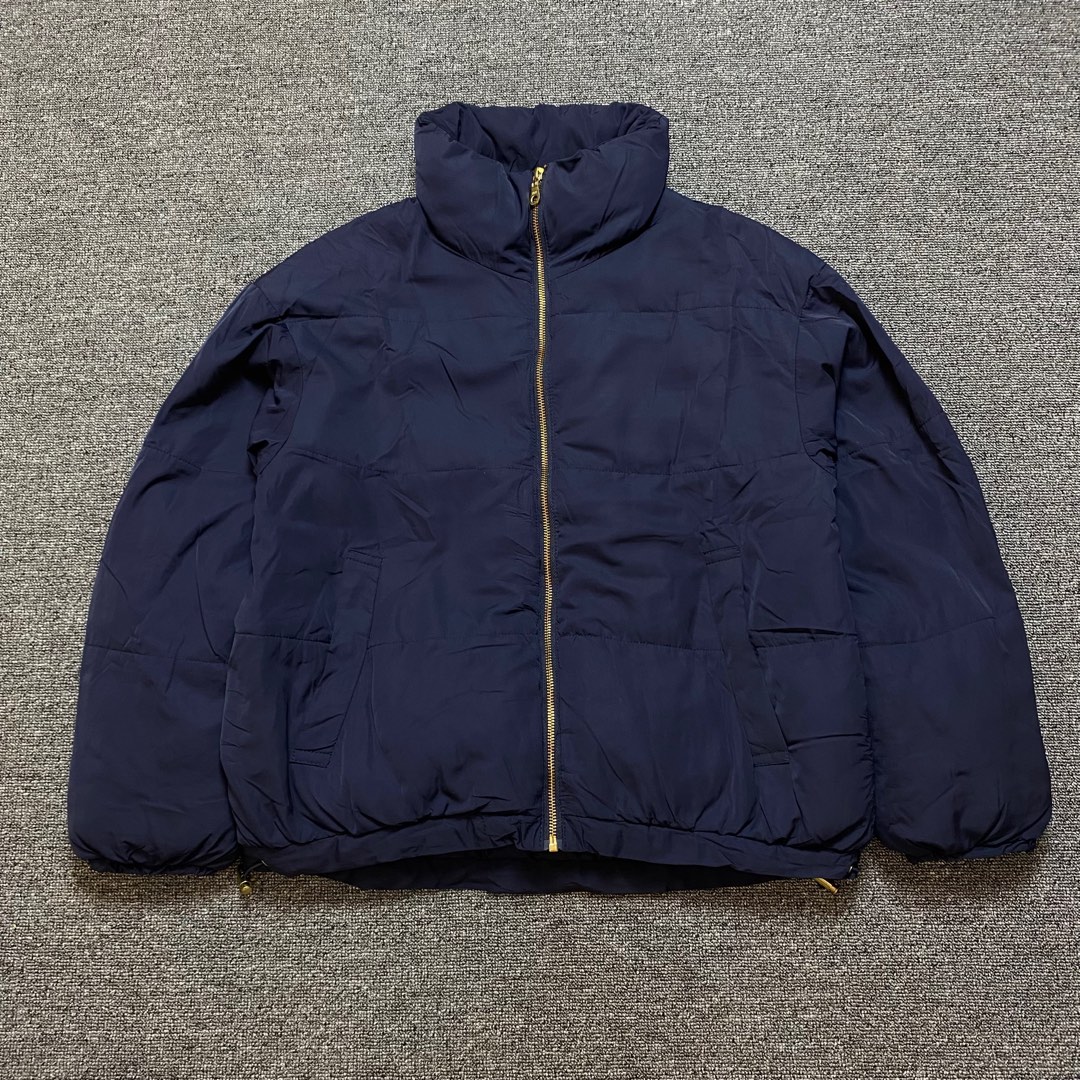Gu uniqlo puffer boxy jacket, Fesyen Pria, Pakaian , Atasan di Carousell