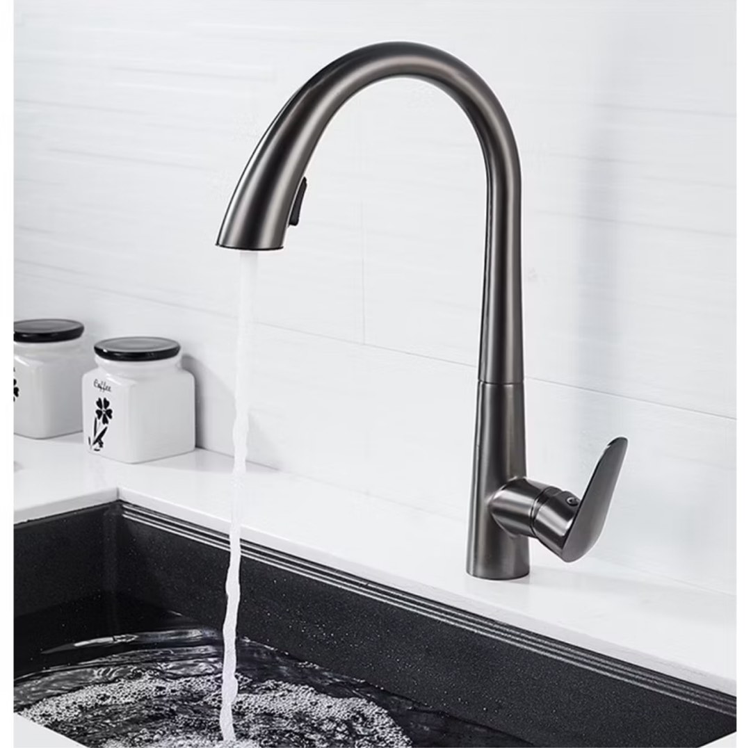 BNIB Gunmetal Grey Pull out Kitchen Faucet, Furniture & Home Living ...