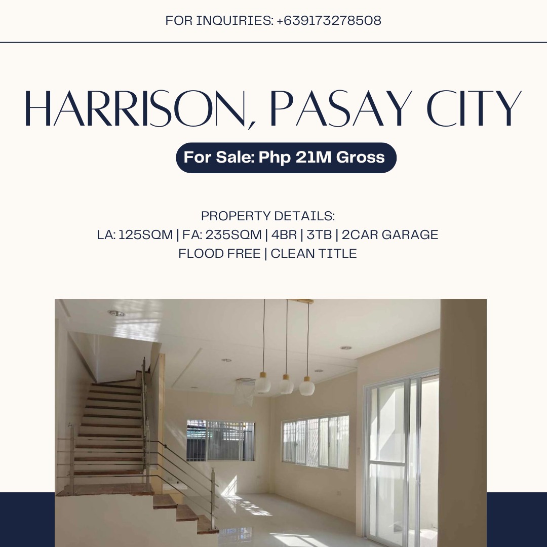 Harrison, Pasay City 4br house and lot harrison pasay for sale, Property, For Sale, House & Lot ...
