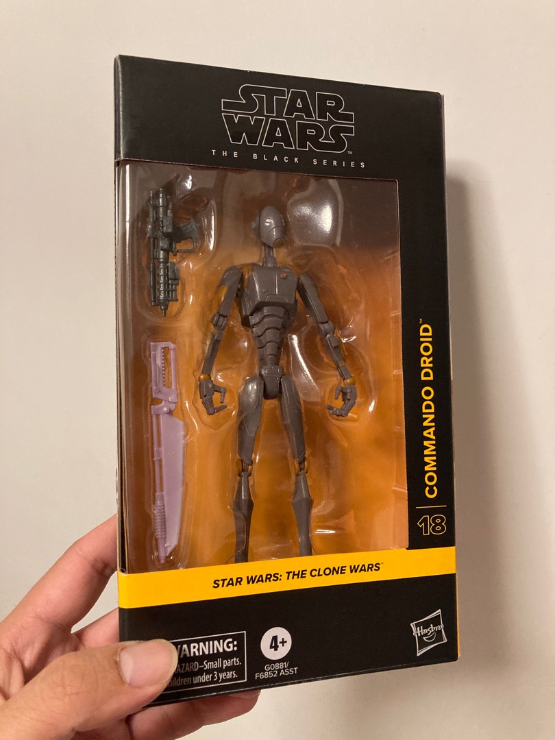 Hasbro Star Wars The Black Series The Clone Wars Commando Droid, 興趣及遊戲 ...