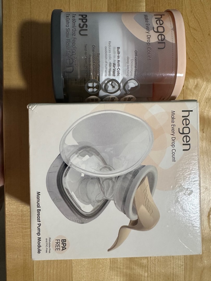 Hegan manual breast pump and Infant feeding bottle, Babies & Kids ...