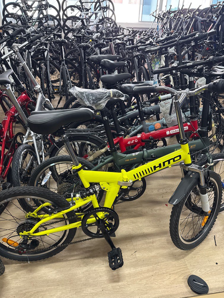 Hito foldable bike suspension foldable bike 20 inch shimano 6 speed ...