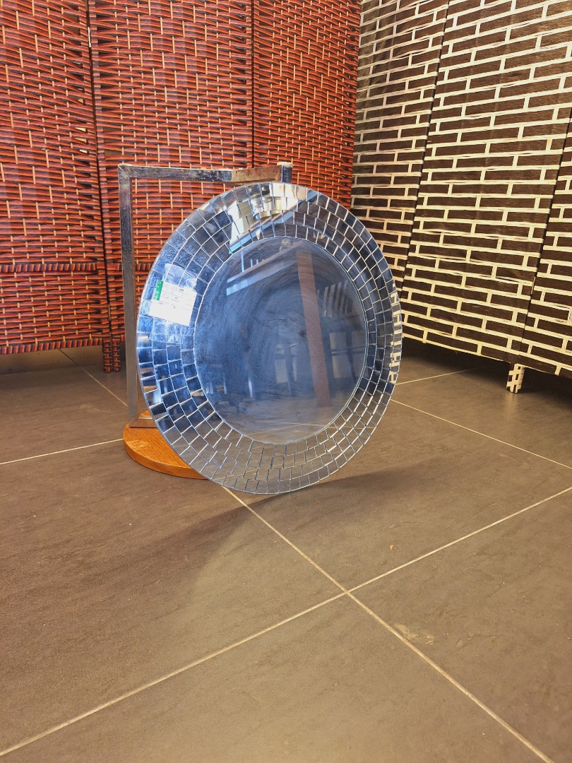 IKEA Tranby Round Mosaic Mirror 50cm | IKEA Tranby Cermin Mozek Bulat ...