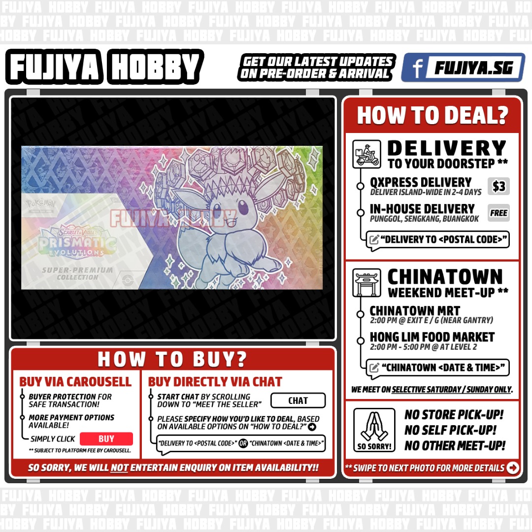 [IN-STOCK!!] Pokemon Trading Card Game TCG Prismatic Evolution Super ...