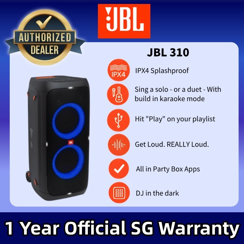 JBL 310 Party Box | Karaoke Mode | Loud Speaker | DJ Light in The Dark ...