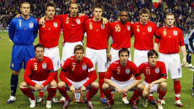 Jersey Sepakbola England 2006/2008 World Cup Original Umbro Official ...