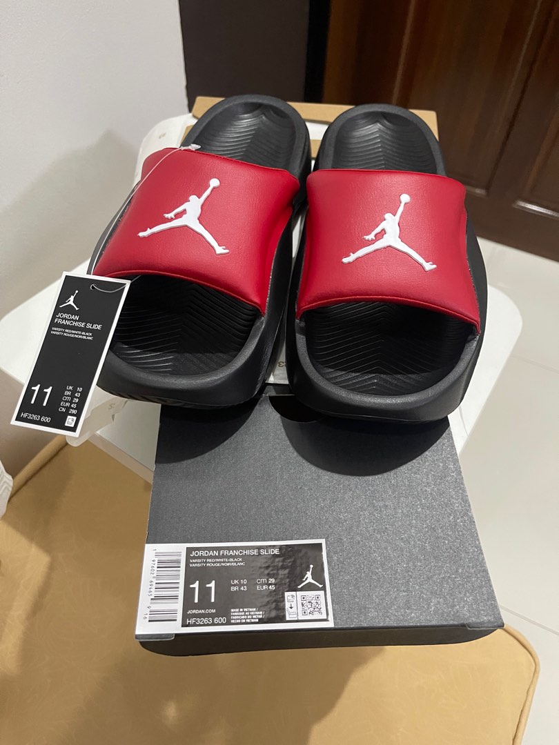 Jordan Franchise Slide "Varsity Red", Men's Fashion, Footwear, Slippers ...