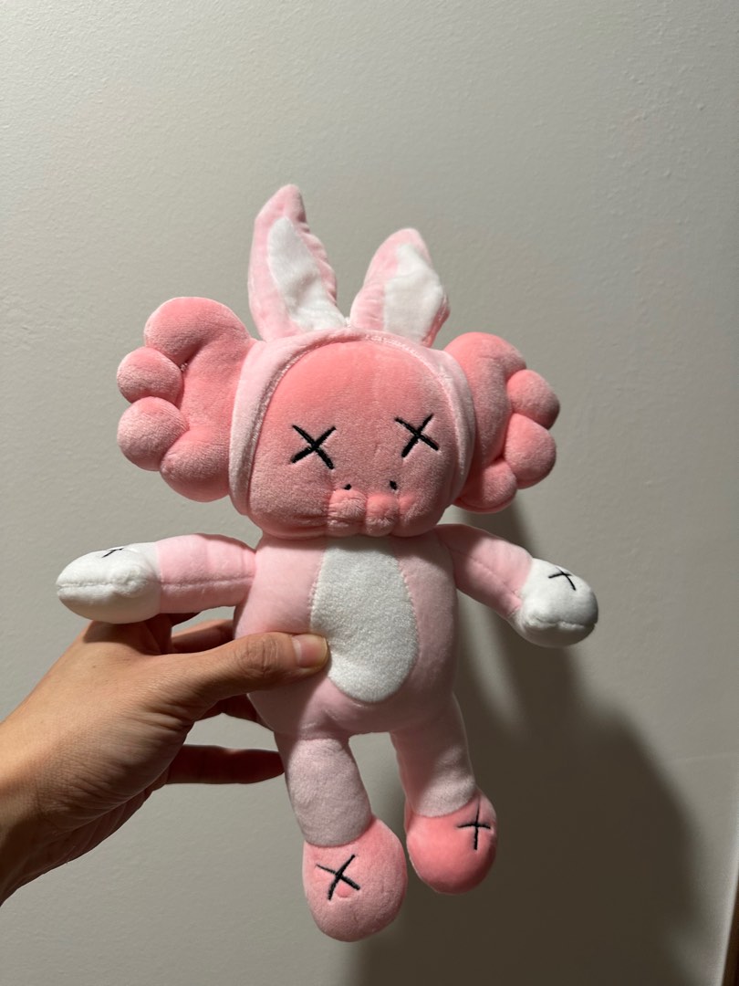 Kaws pink soft toy, Hobbies & Toys, Toys & Games on Carousell