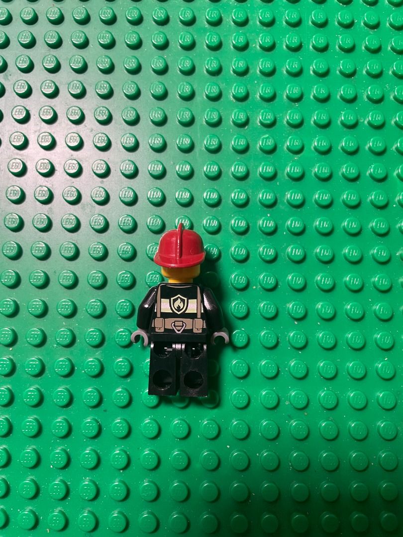 Lego Fire - Reflective Stripes with Utility Belt, Dark Red Fire Helmet ...