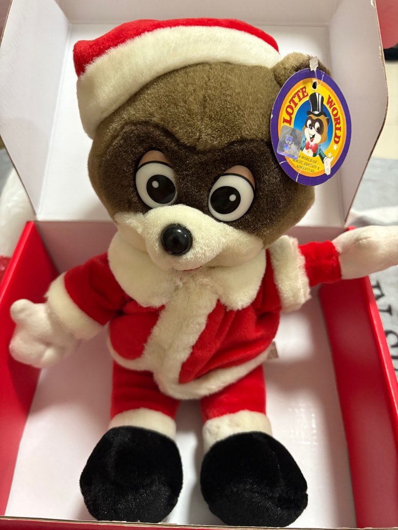 Vintage Korea Lotte world mascot (Christmas) plush toy, Hobbies & Toys ...