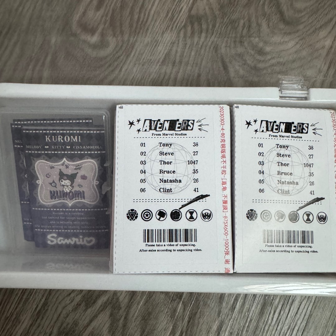 Mail purchase sticker sealer kuromi avengers marvel mail thank you ...