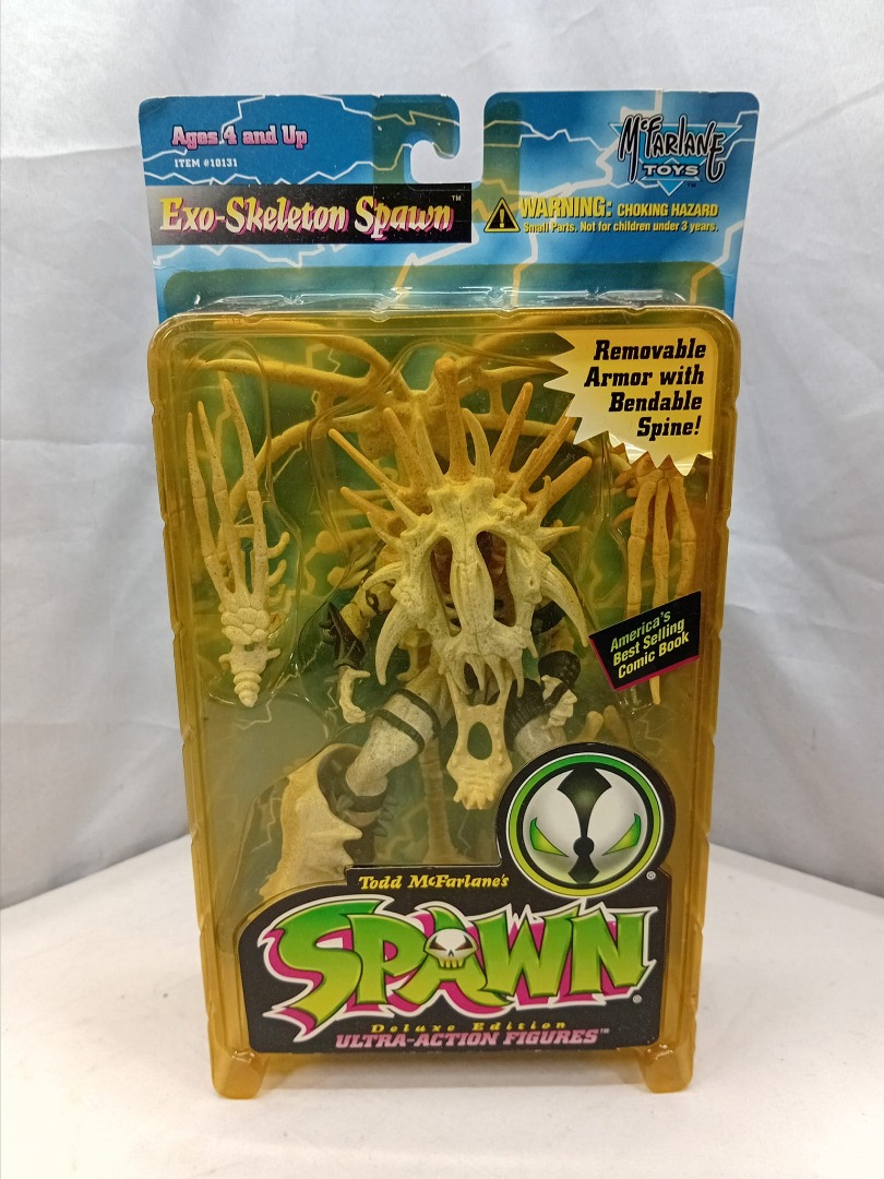 mcfarlane exo skeleton spawn white variant ultra action figure, Hobbies & Toys, Toys & Games on ...