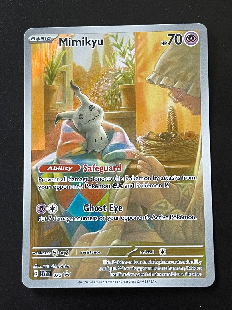 Mimikyu IR Promo English Pokemon Card, Hobbies & Toys, Toys & Games on ...