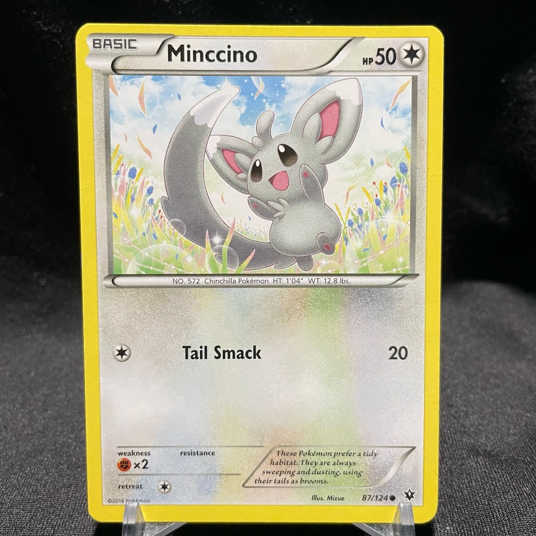 Minccino 87/124 2016 fates collide pokemon tcg cute pokemon cards ...