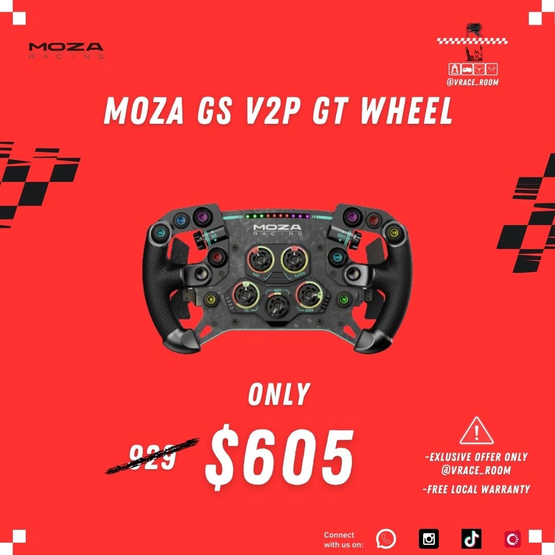MOZA GS V2P GT Wheel, Video Gaming, Gaming Accessories, Controllers on ...