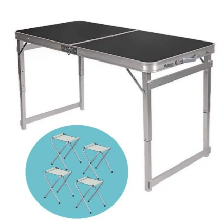 Multipurpose Foldable Portable Table with Optional Foldable Chairs ...