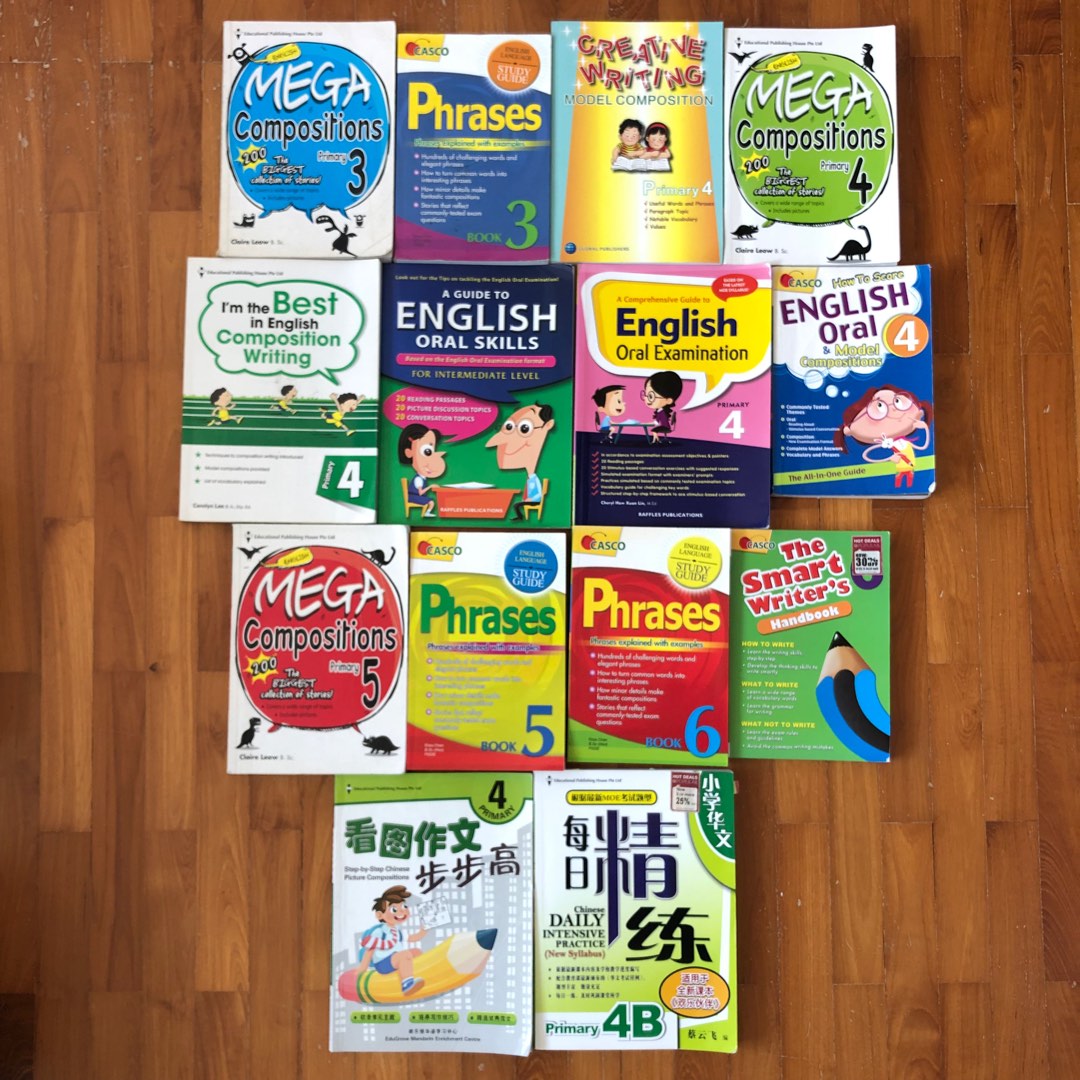 Lightly used upper primary P3 P4 P5 P6 PSLE English Chinese Science ...