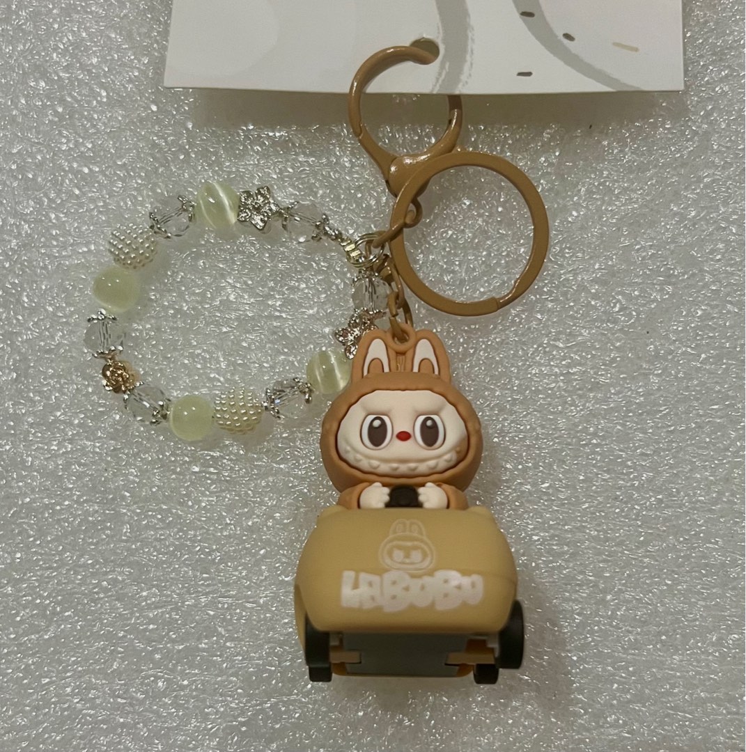 New Popmart Labubu movable car inspired miniature doll handcrafted Bag ...