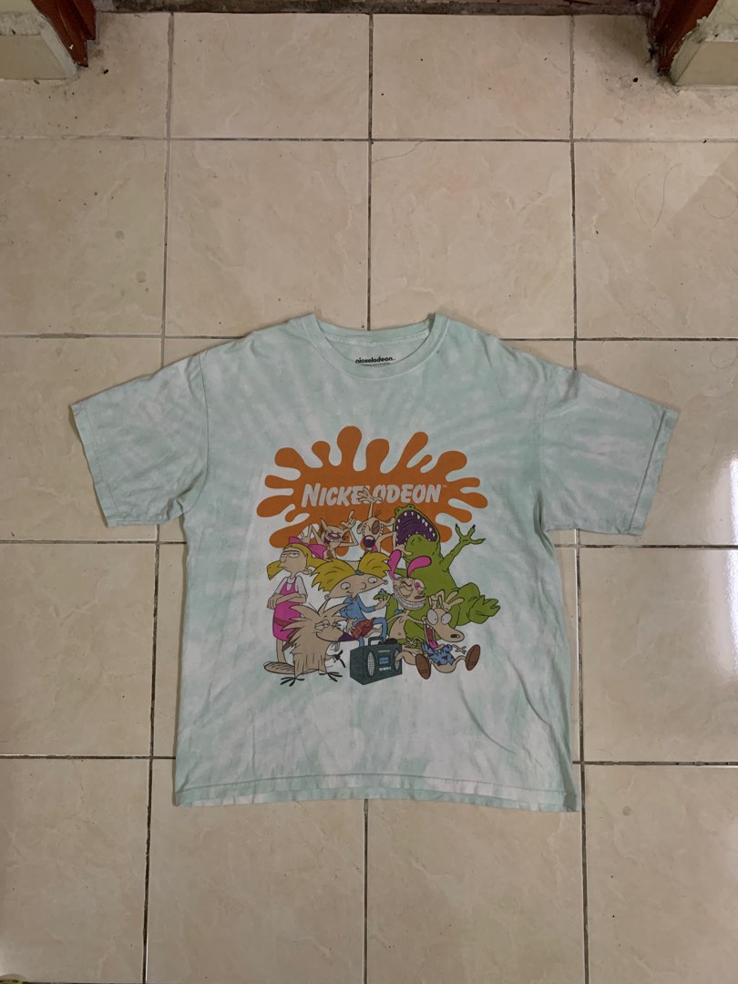 Nickelodean Cartoon 2020 Y2K Tie Dye, Men's Fashion, Tops & Sets, Tshirts & Polo Shirts on Carousell