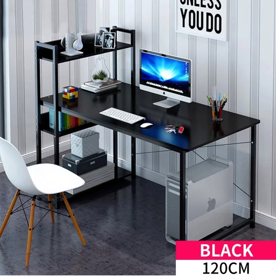 Office Table with Shelves | Computer Desk Organizer | Study Desk with ...
