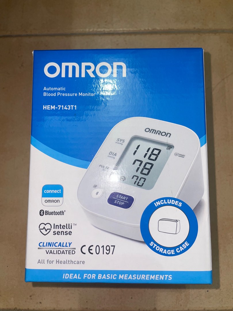 Omron HEM 7143T1 Digital Bluetooth Blood Pressure Monitor with Cuff ...