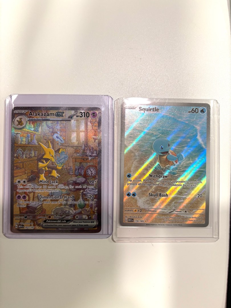 Pokemon English 151 SIR! Alakazam and squirtle!, Hobbies & Toys, Toys ...