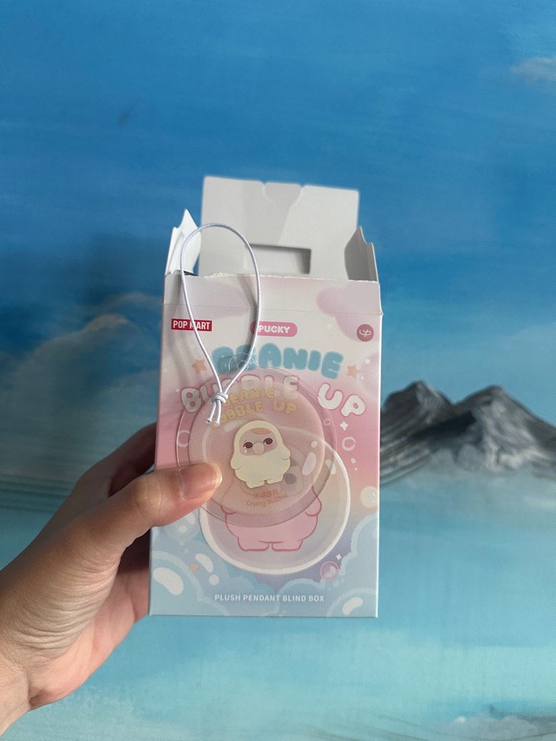 POPMART PUCKY BEANIE BUBBLE UP SERIES PLUSH PENDENT - CRYING BUBBLE ...