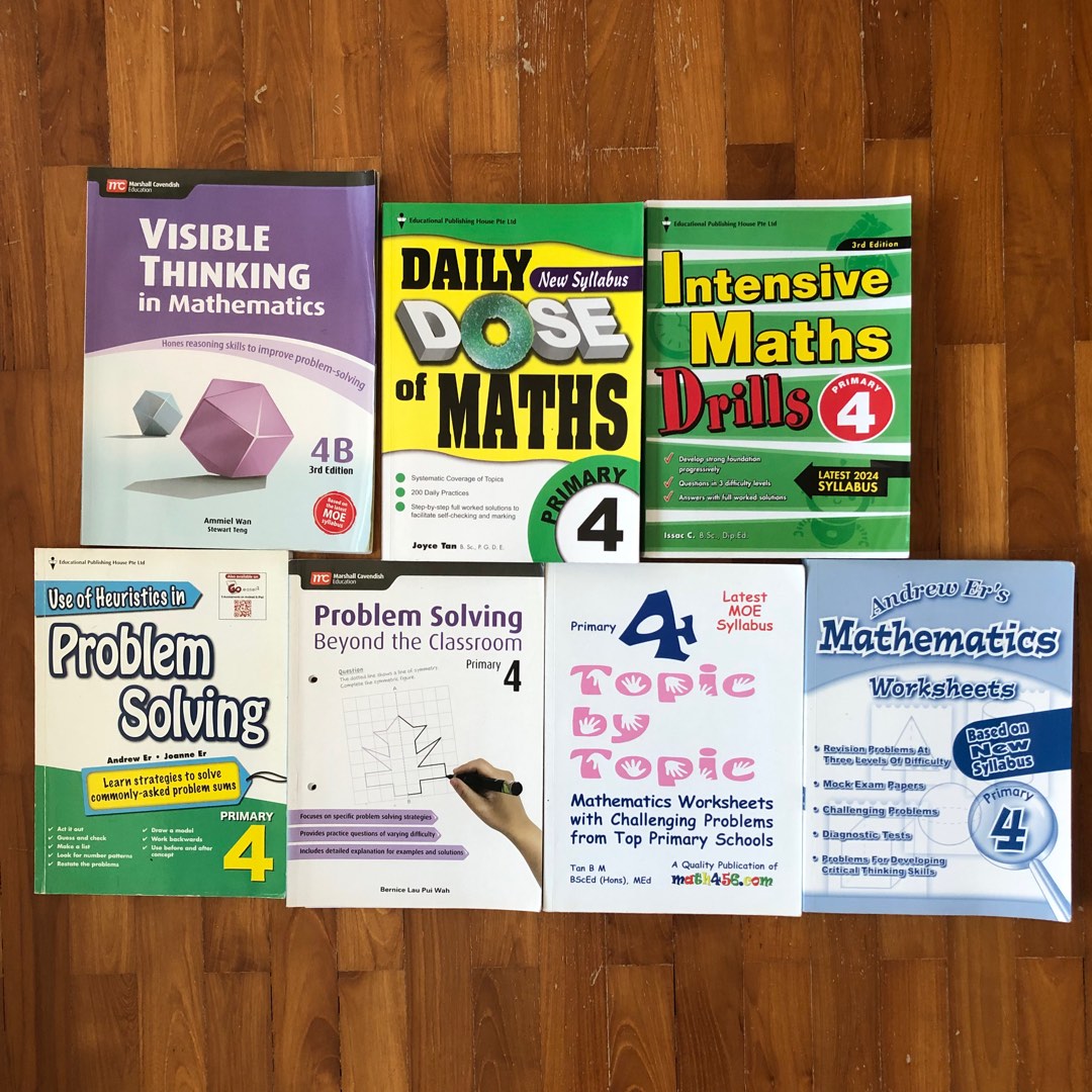 Primary 4 P4 Mathematics Maths assessment books problem solving model ...