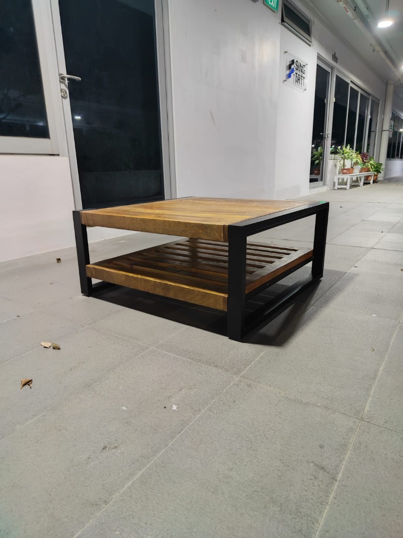 ROKU INDUSTRI Series Solid Wood Coffee Table, Furniture & Home Living ...