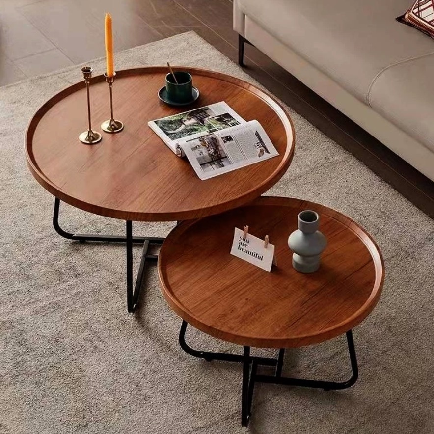 Round Coffee Table | Modern Living Room Table | Compact Center Table ...