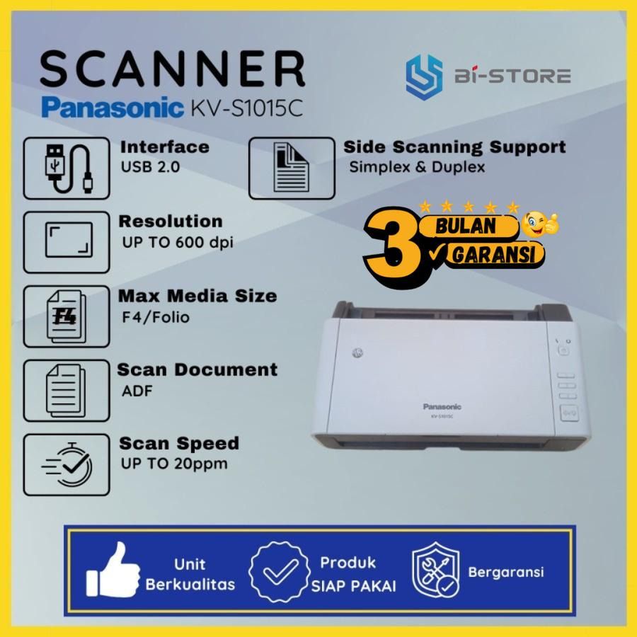 Scanner Panasonic KV-S1015C Support Scan Ukuran Folio F4 Dan Legal, Elektronik, Komputer ...