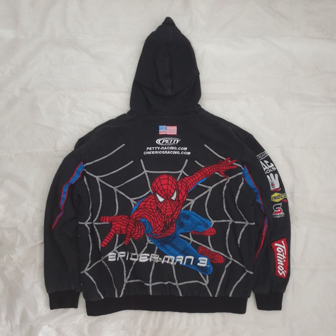 Spiderman 3 x Nascar Full Zipper Hoodie Jacket Big Logo by JH Design ...