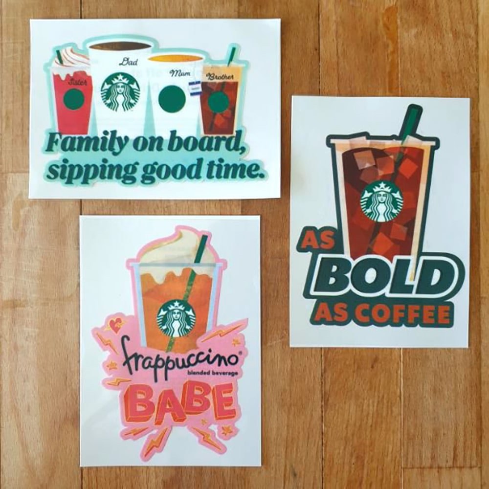 Starbucks Drive Thru Car Sticker special collection, Hobbies & Toys ...