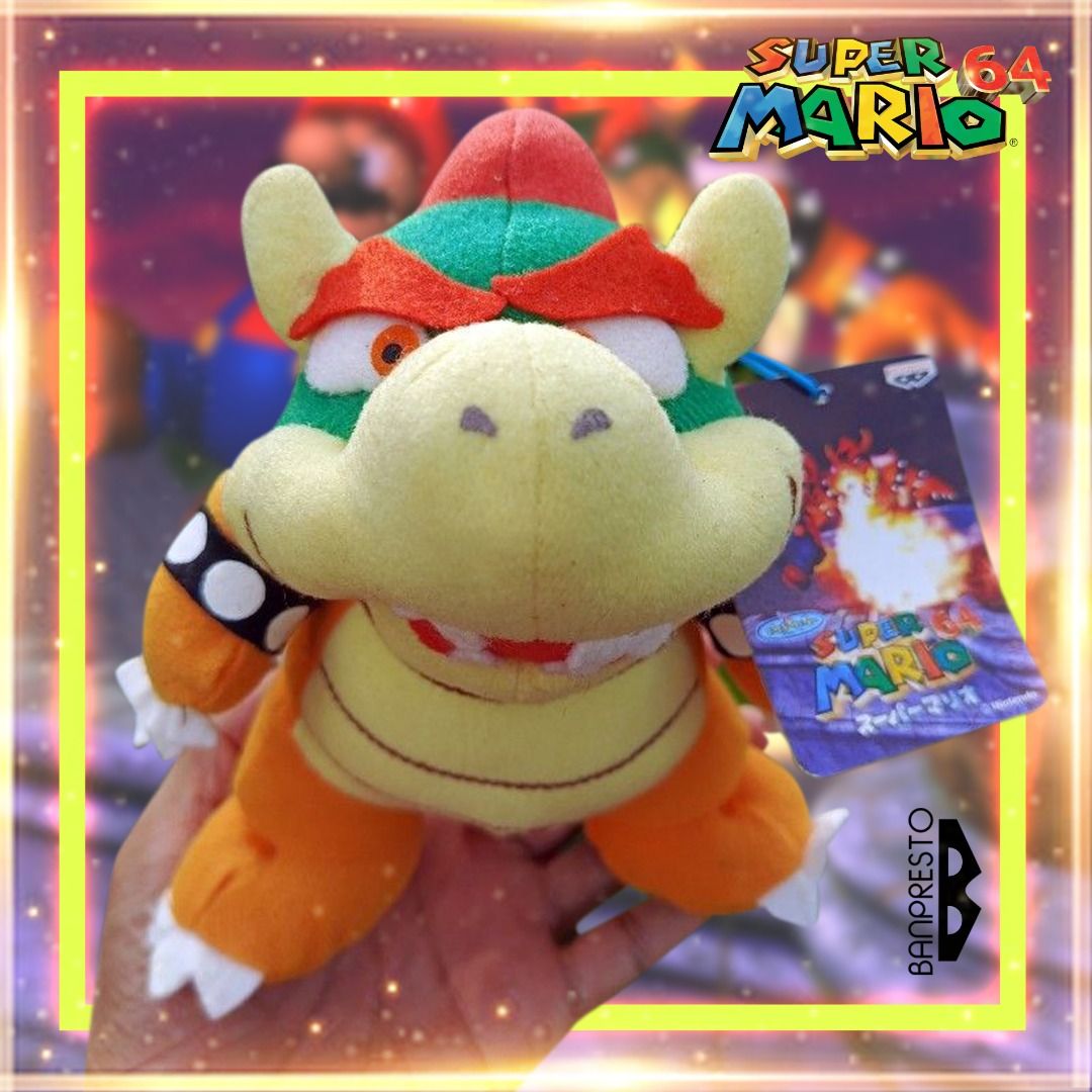 RARE 1996 Bowser Super Mario 64 Retro Anime Plush Toy (Banpresto ...