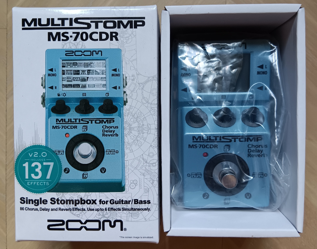 Zoom Multistomp MS-70CDR Pedal Effects for Guitar & Bass, Hobbies ...