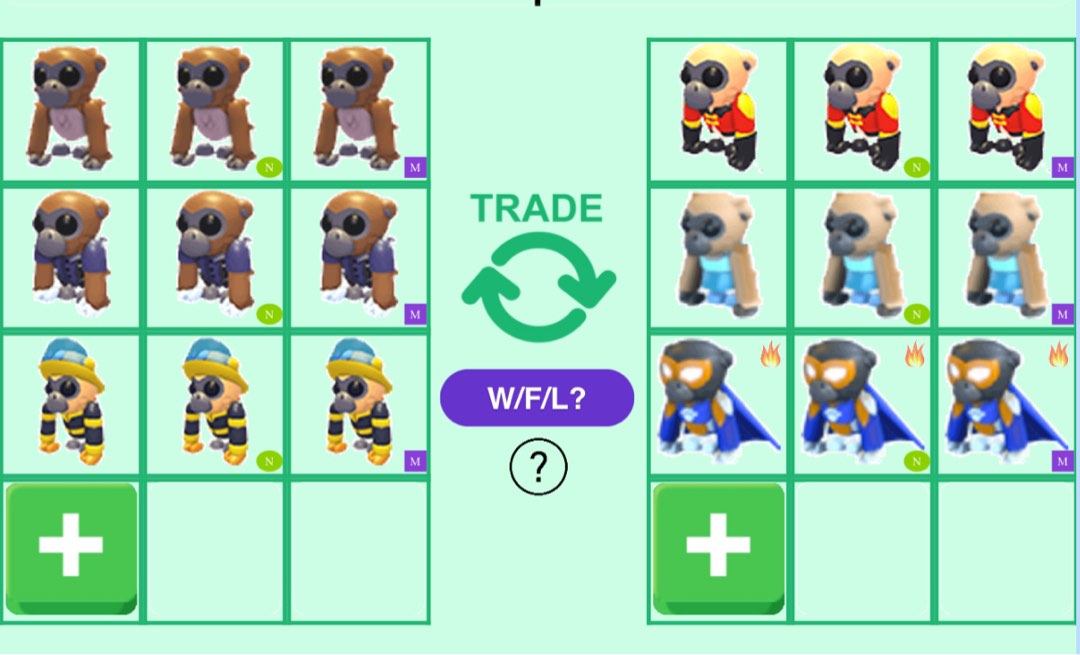 [$0.20+]Adopt Me! Gibbons. Officer Gibbon/Firefighter Gibbon/Ringmaster ...