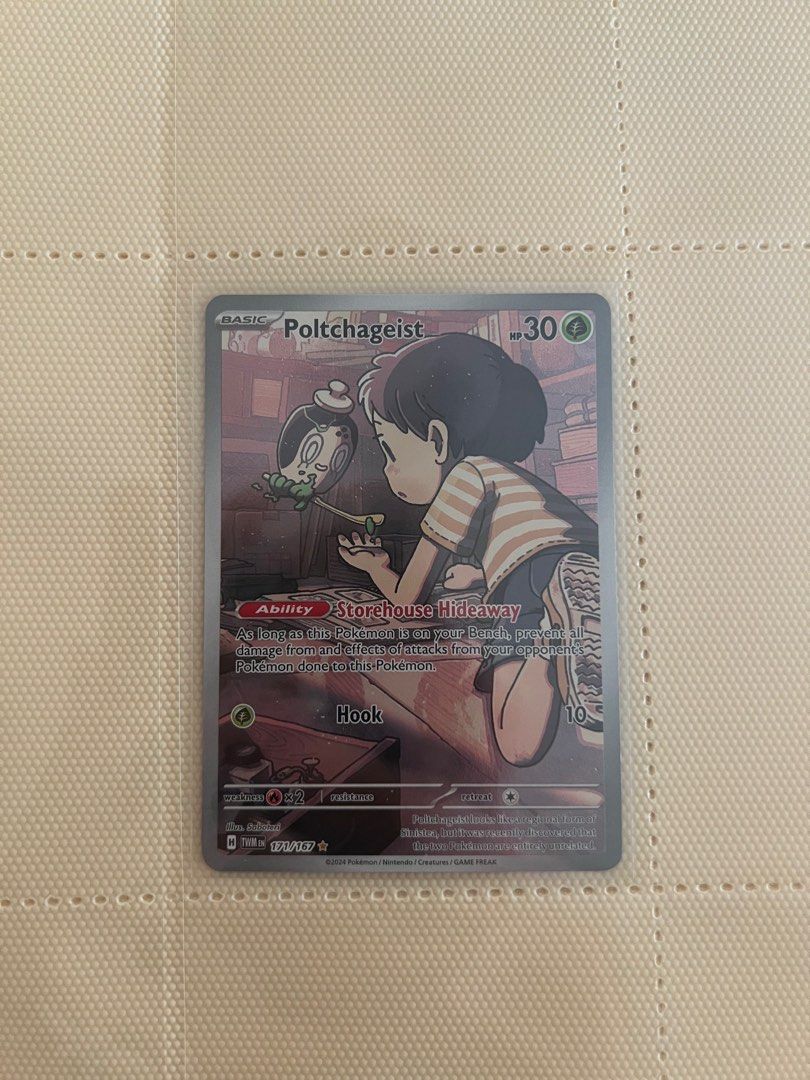 171/167 Poltchageist Twilight Masquerade illustration rare Pokemon card ...