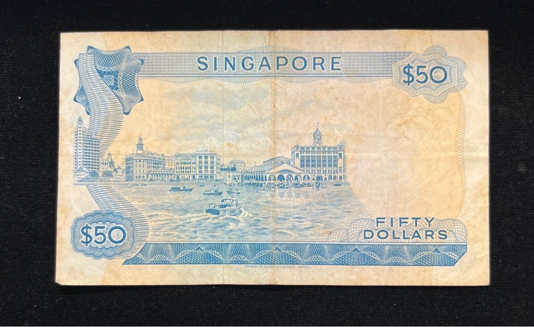 Issued 15th Jan.1971 Singapore 1st Series Orchid FIFTY $50 Currency ...