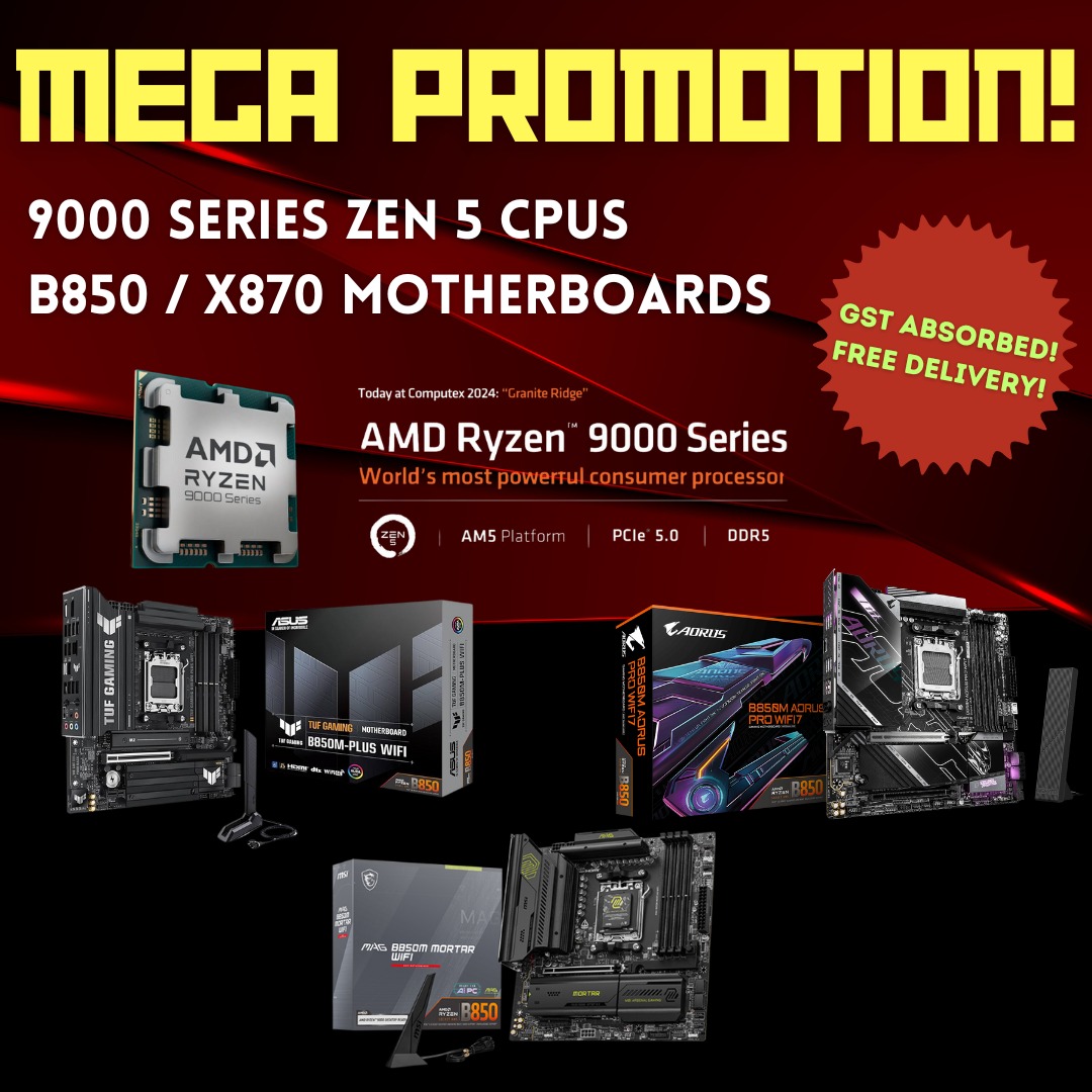 [MEGA PROMO!] AMD 9000 9950X3D 9900X3D 9800X3D 9950X 9900X 9700X 9600X ...