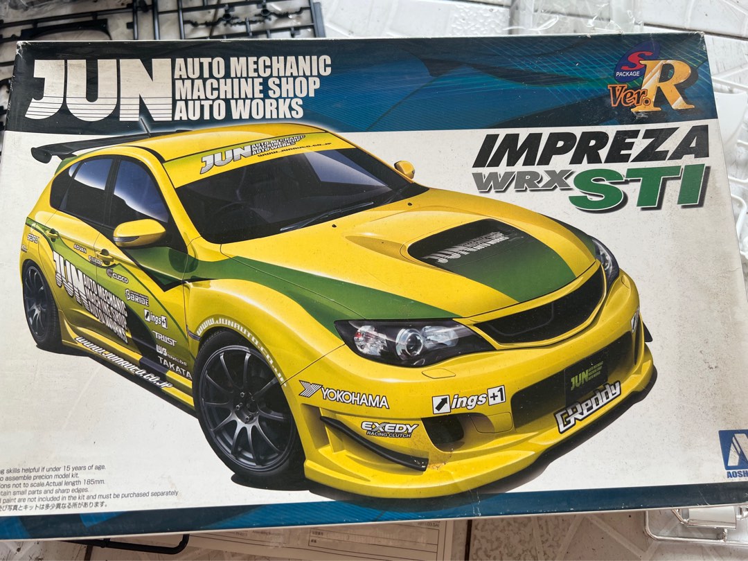 Aoshima 1/24 Jun Impreza WRX STI, 興趣及遊戲, 玩具 & 遊戲類 - Carousell