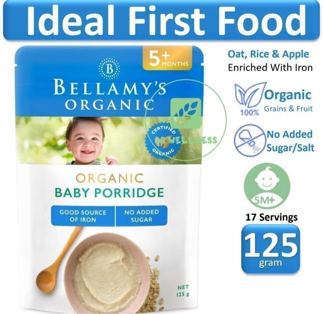 Bellamy baby porridge x1, Babies & Kids, Nursing & Feeding, Weaning ...