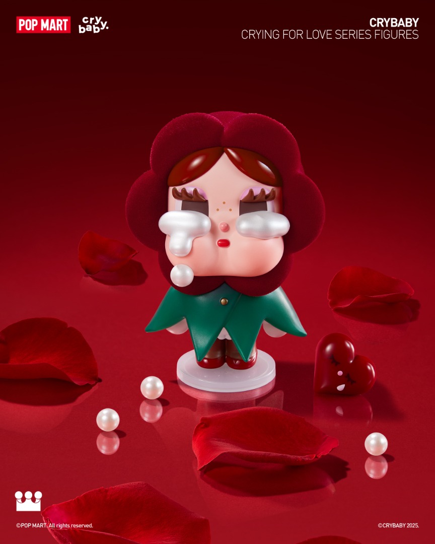 [BNIF] Crybaby Classic Rose Cryng for Love Popmart, Hobbies & Toys ...
