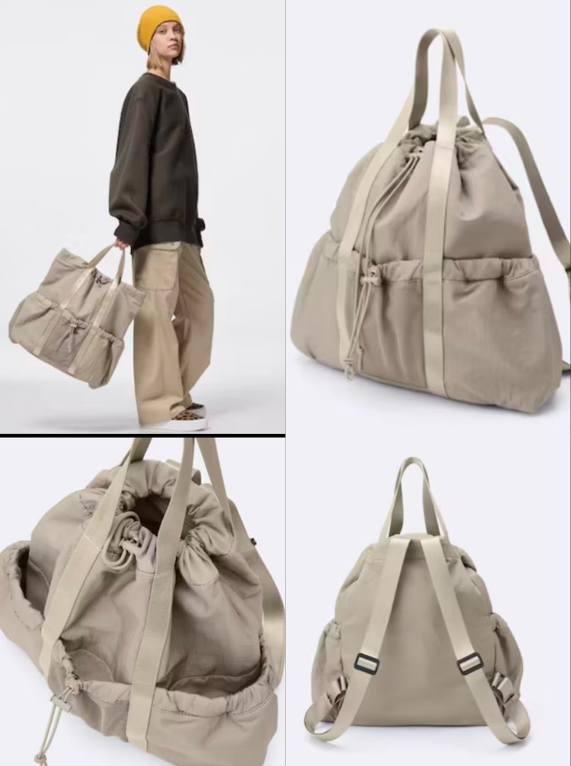 BrandNew GU Nylon 2-in-1 Tote bag / Backpack, Women's Fashion, Bags ...