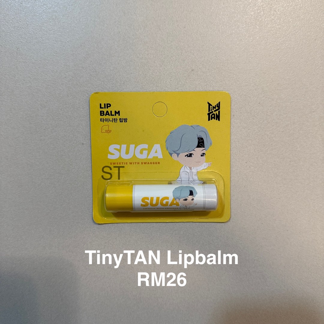 BTS TinyTAN SUGA : Lip Balm, Hobbies & Toys, Collectibles & Memorabilia ...