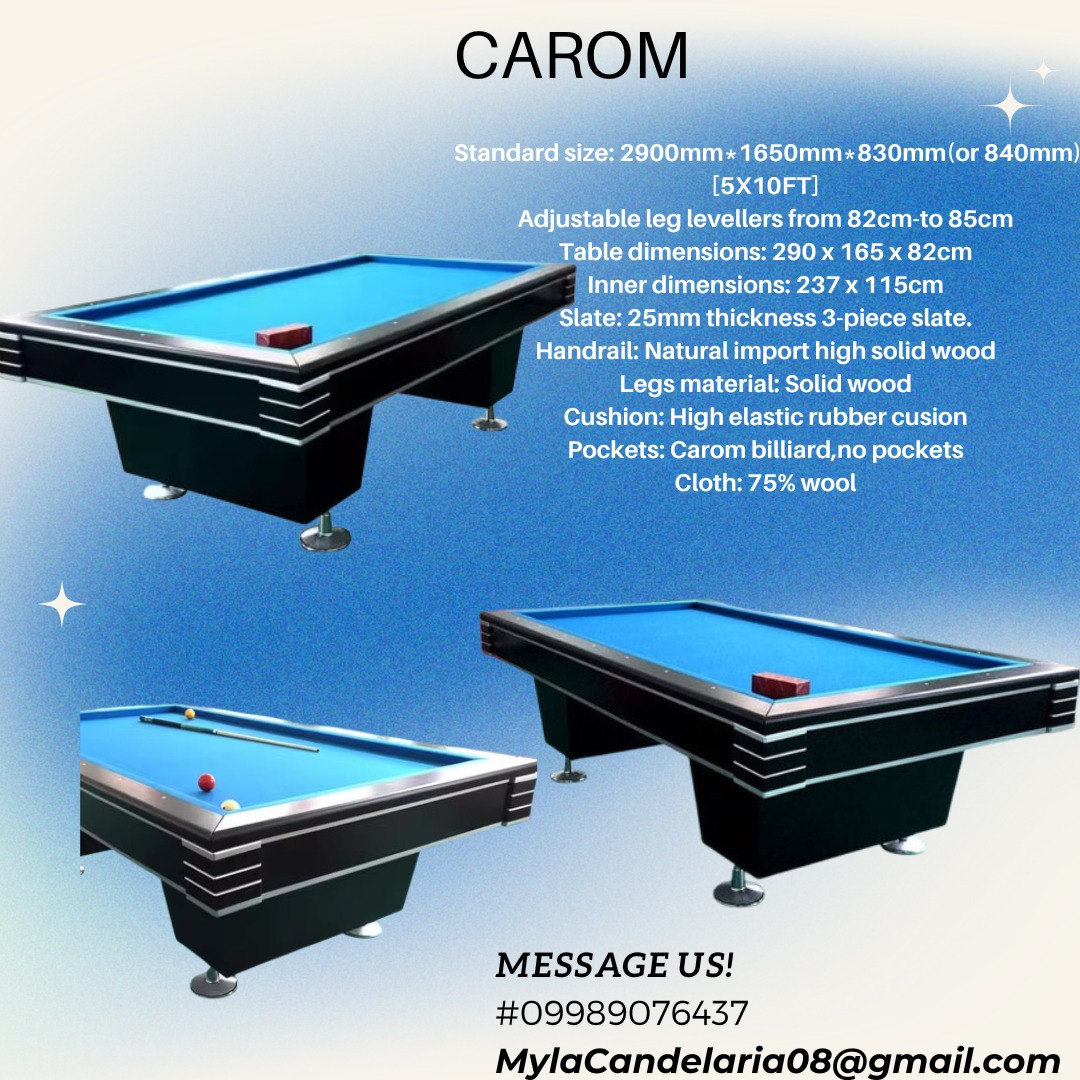 CAROM TABLE, Sports Equipment, Sports & Games, Billiards and Bowling on ...